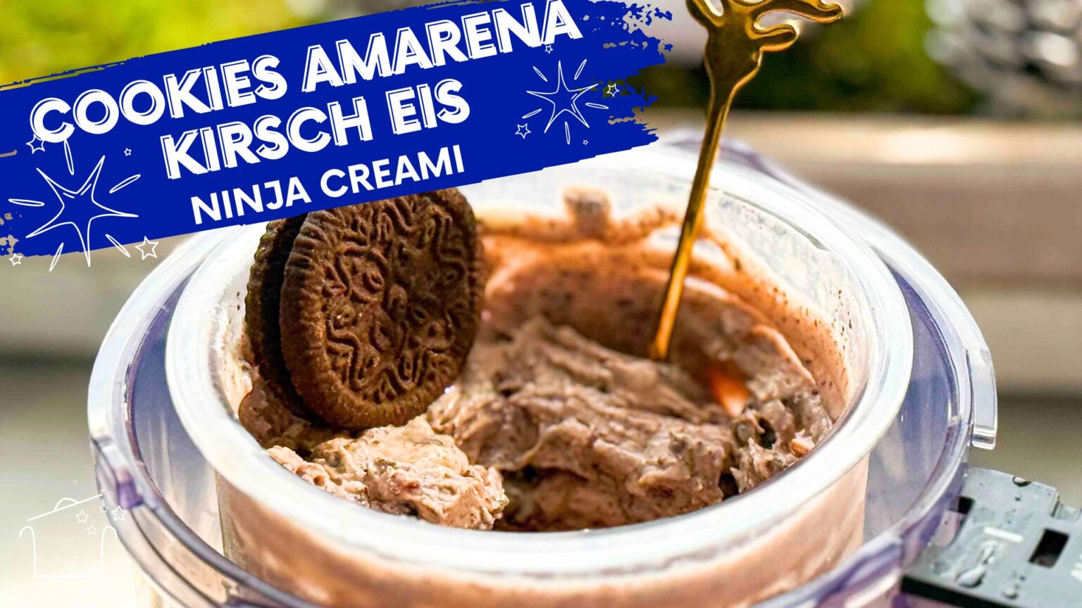 Cookies Amarena Kirsch Ninja Creami Eis Rezept - Rezeptwunder